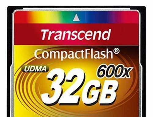 Флеш карта Compact Flash Transcend 32GB 600x