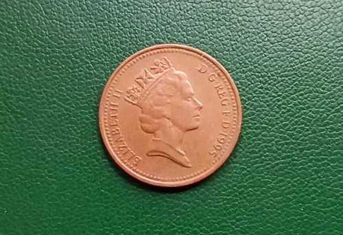 Монета Великобритания 1 пенни 1995 год