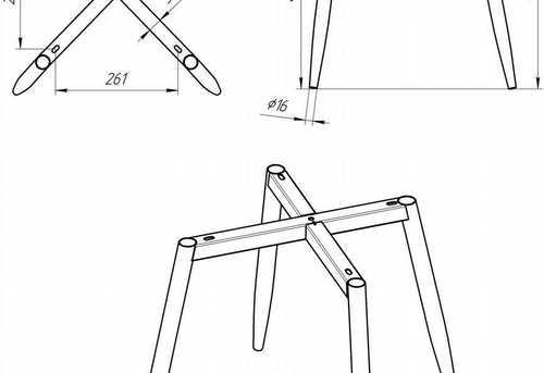Разборные опоры для стульев