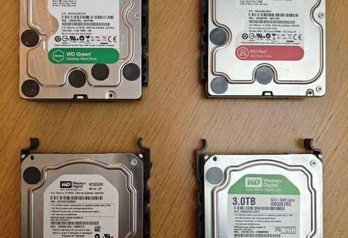 Жесткие диски WD HDD 3,5" 3 тб (4 шт)