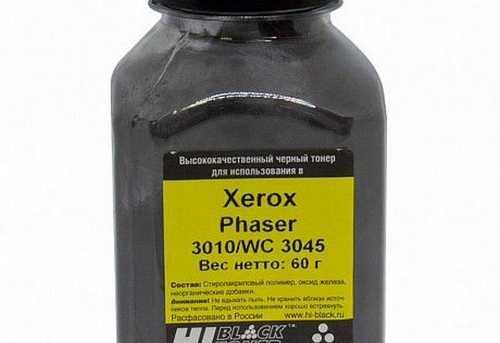 Тонер Xerox Phaser 3010/WC 3045, Bk, 60 г, банка