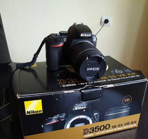 Фотоаппарат nikon d3500 kit 18-55 (пробег 5 710 ка