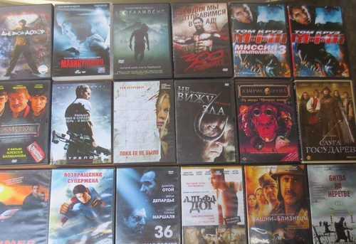 DVD-диски 80шт фильмы Россия и зарубежые