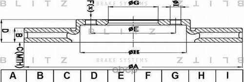 Диск тормозной задний BS0429 Blitz