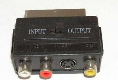 Переходник scart-3RCA+S-VHS (TD-214 вход-выход)