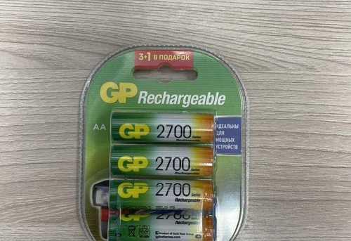 Аккумуляторные батарейки gp аа