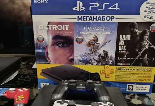 Новая Sony PS4 slim 500/1000Гб гарантия идеал