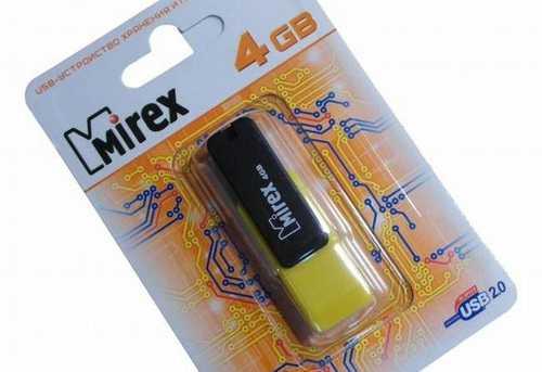 USB флешка Флешка 4 гб Mirex City Yellow