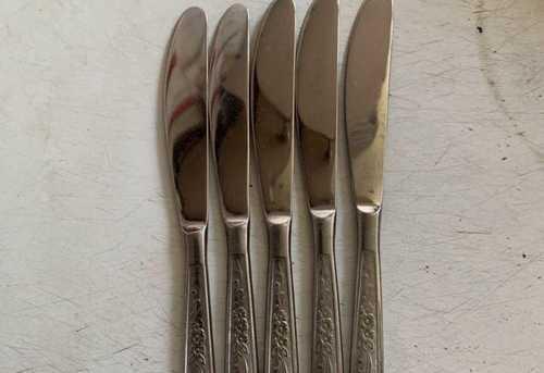Ножи столовые СССР с узором на рукоятке нержавейка