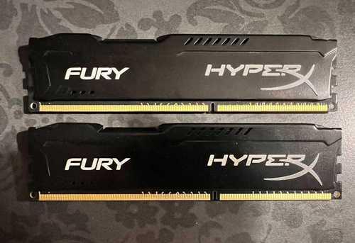 Kingston HyperX fury Beast 16 гб (8 гб x 2 шт.)