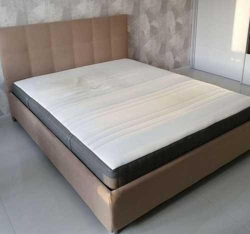 Кровать Аскона двухспальная с матрасом бу 160 200