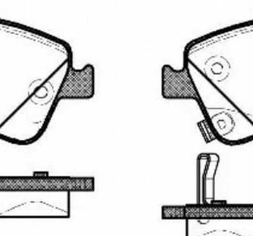 Remsa 1341.02 Колодки торм.пер