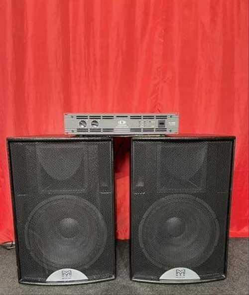 Колонки Martin Audio f 15 + усилитель Dynacord