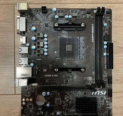 Maтеринскaя плата MSI A320M-A Pro