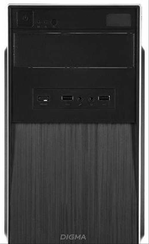 Корпус mATX Digma DC-matx100-U2, Mini-Tower, без б