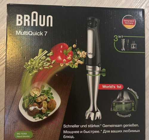 Блендер погружной Braun MQ7035X новый