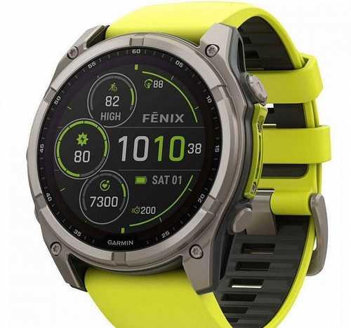 Garmin fenix 8 51 мм Solar Sapphire Серый