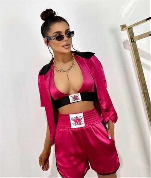 Трендовый костюм тройка шёлк Dior в 5 цветах
