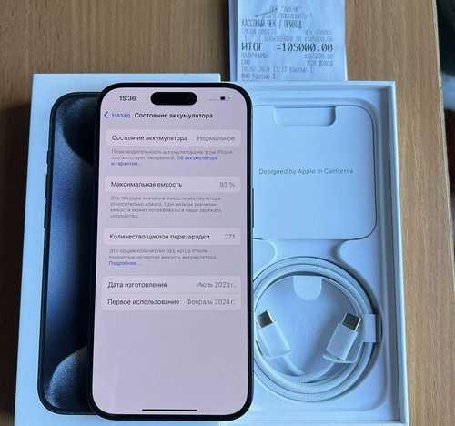 iPhone 15 pro 256gb sim esim