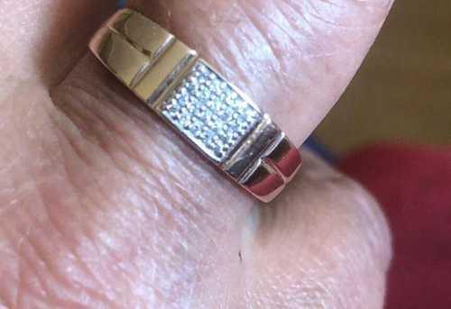 Золотое кольцо 18 размер женское