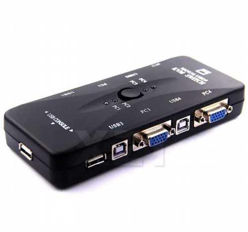 KMV переключатель/свитч VGA 4*1 USB 2.0