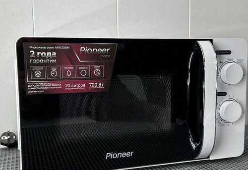 Микроволновая печь pioneer новая белая 700w 20л