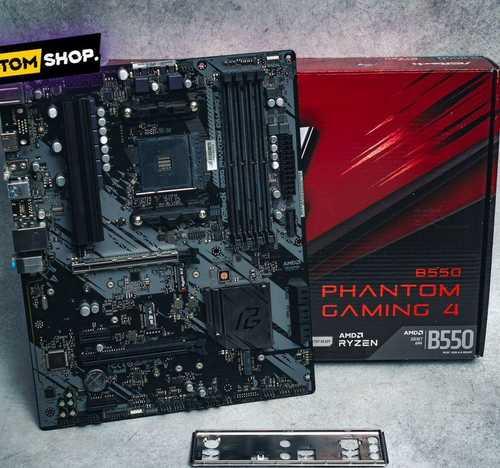 ASRock B550 Phantom Gaming 4 Socket AM4