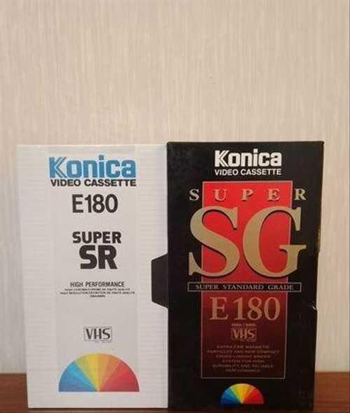 VHS видеокассеты Konica запечатанные
