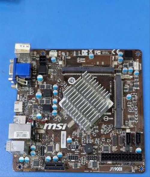 Матплата со встроенным процессором MSI J1900I