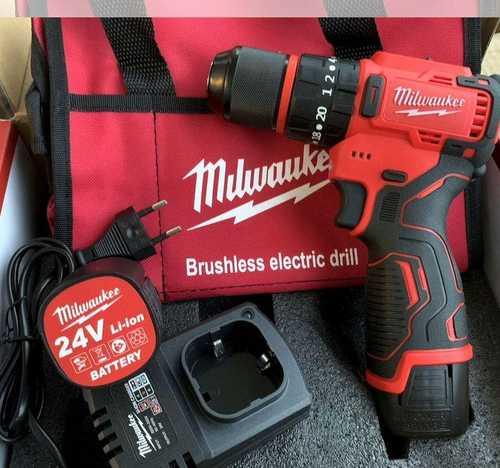 Шуруповерт Milwaukee 24V бесщеточный ударный