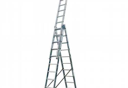 Алюминиевая трехсекционная лестница Krause Corda 3