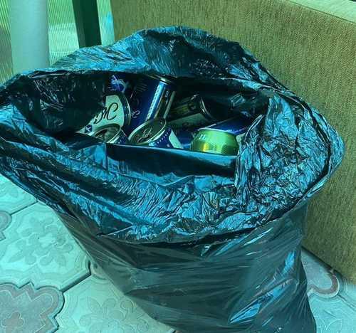 Банки жигули Мешок пустых банок жигулей