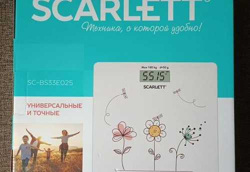 Весы напольные Scarlett sc-bs33e025 (новые)