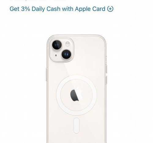Чехол на iPhone 14 plus Clear Case MagSafe