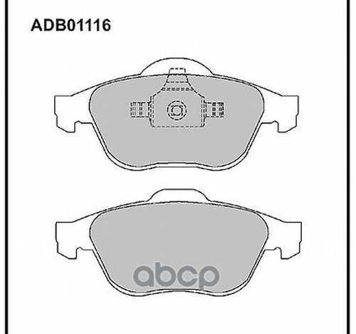 Колодки тормозные дисковые перед renault