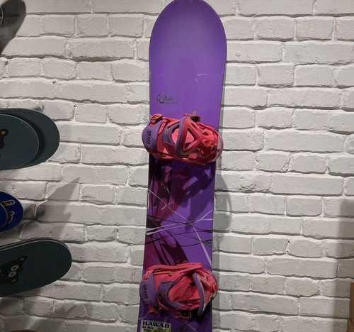 Сноуборд Burton feather 143с креплениями