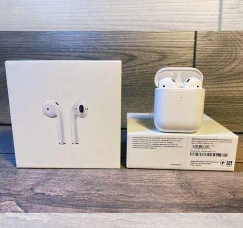 Беспроводные наушники apple airpods 2