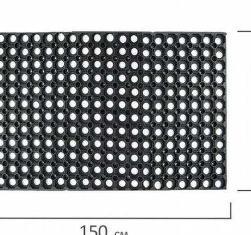 Коврик резиновый грязесборный ячеистый 100х150 см