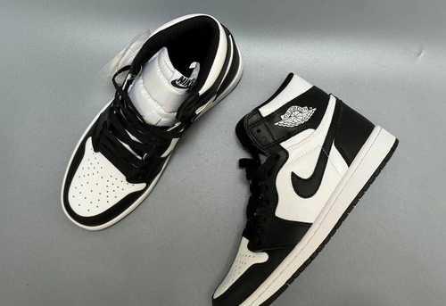 Кроссовки Jordan 1 черно-белые