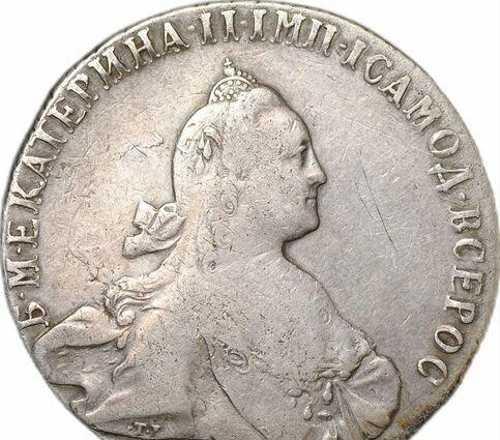 Серебряная Монета 1 рубль 1772 спб тi аш