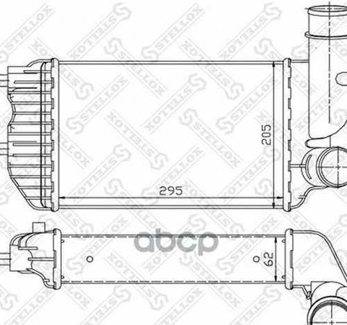 Радиатор интеркулера Stellox RT0027, lric1650