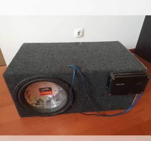 Сабвуфер Polk Momo   усилитель AMP Pro 1.500