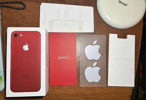 Коробка от iPhone 7 red