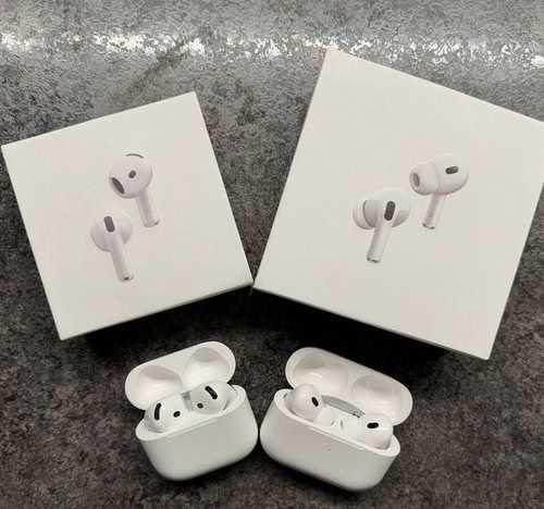 Неотличимые AirPods 4/Pro 2 чистый звук   гироскоп