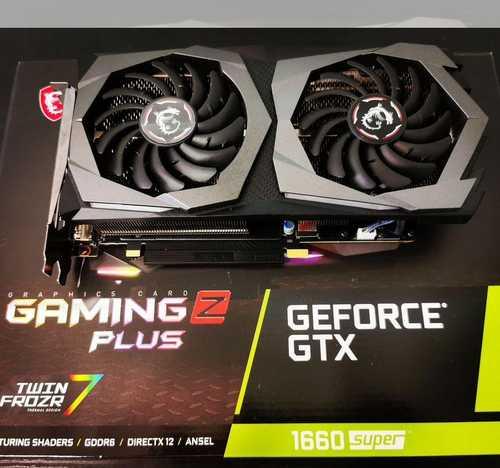 Видеокарта GTX 1660 super Gaming z plus