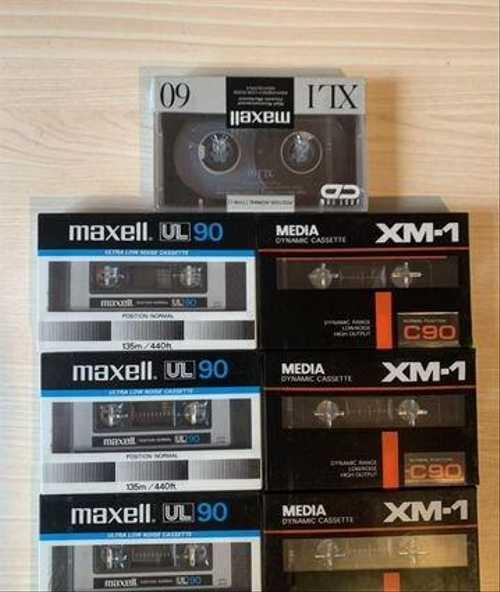 Аудиокассета запечатанные maxell