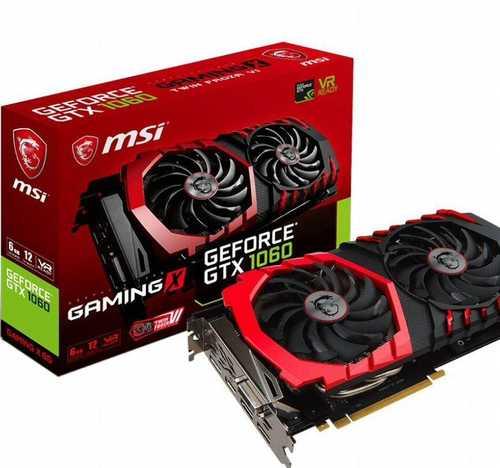 Видеокарта GTX 1060 6GB MSI gaming x