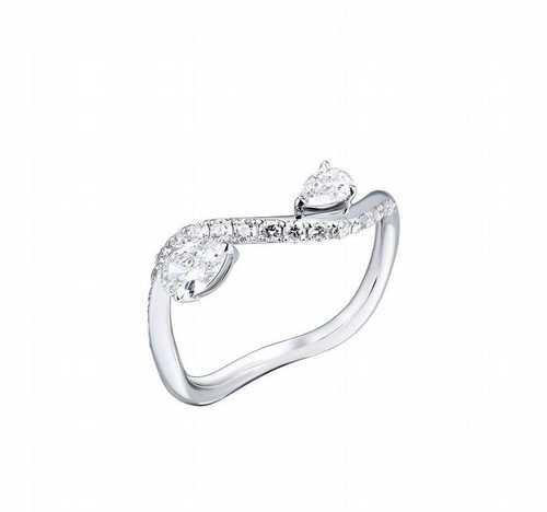 Кольцо Alrosa Diamonds Lethe Pear & Round Cut Diamonds & White Gold Ring 0M721211
