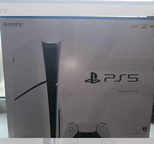 Sony playstation 5 slim с дисководом,2 геймпада