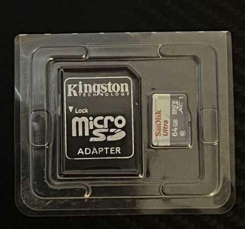 Карта памяти microsd 64гб